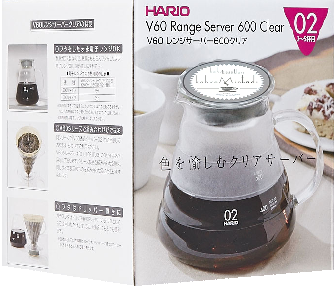 V60 Range Server 600ml Clear | BARİSTA EĞİTMENİ KAHVE UZMANI